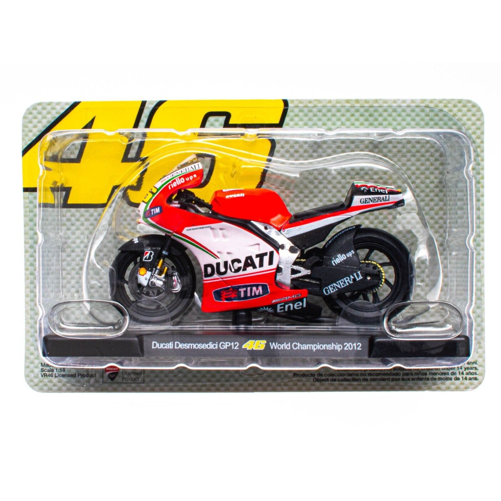 Ducati Desmosedici GP12 Diecast Model 1:18 scale Red/White - Walmart.com
