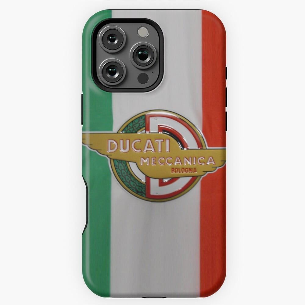 Ducati Meccanica Italian Flag Design Phone Case for iPhone 16 15 14 13 ...