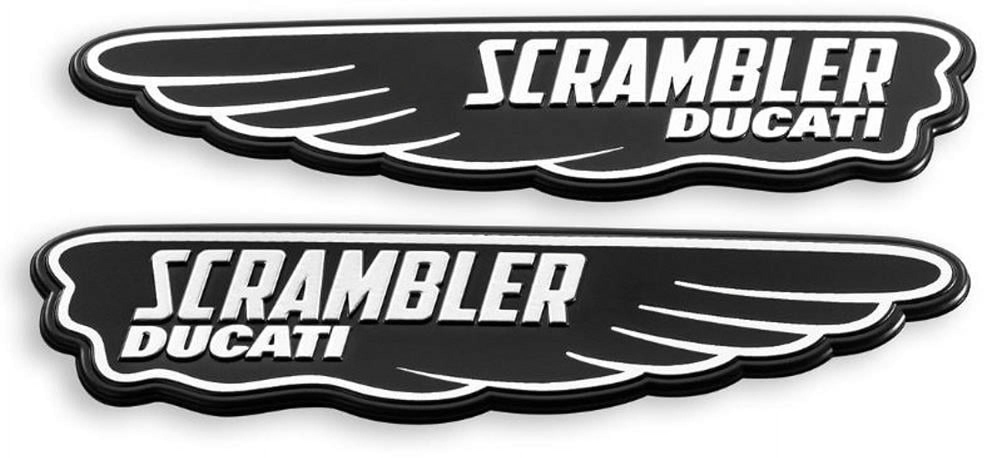 Ducati Scrambler Classic Scrambler Logo Gas Tank Decal Set Black ...