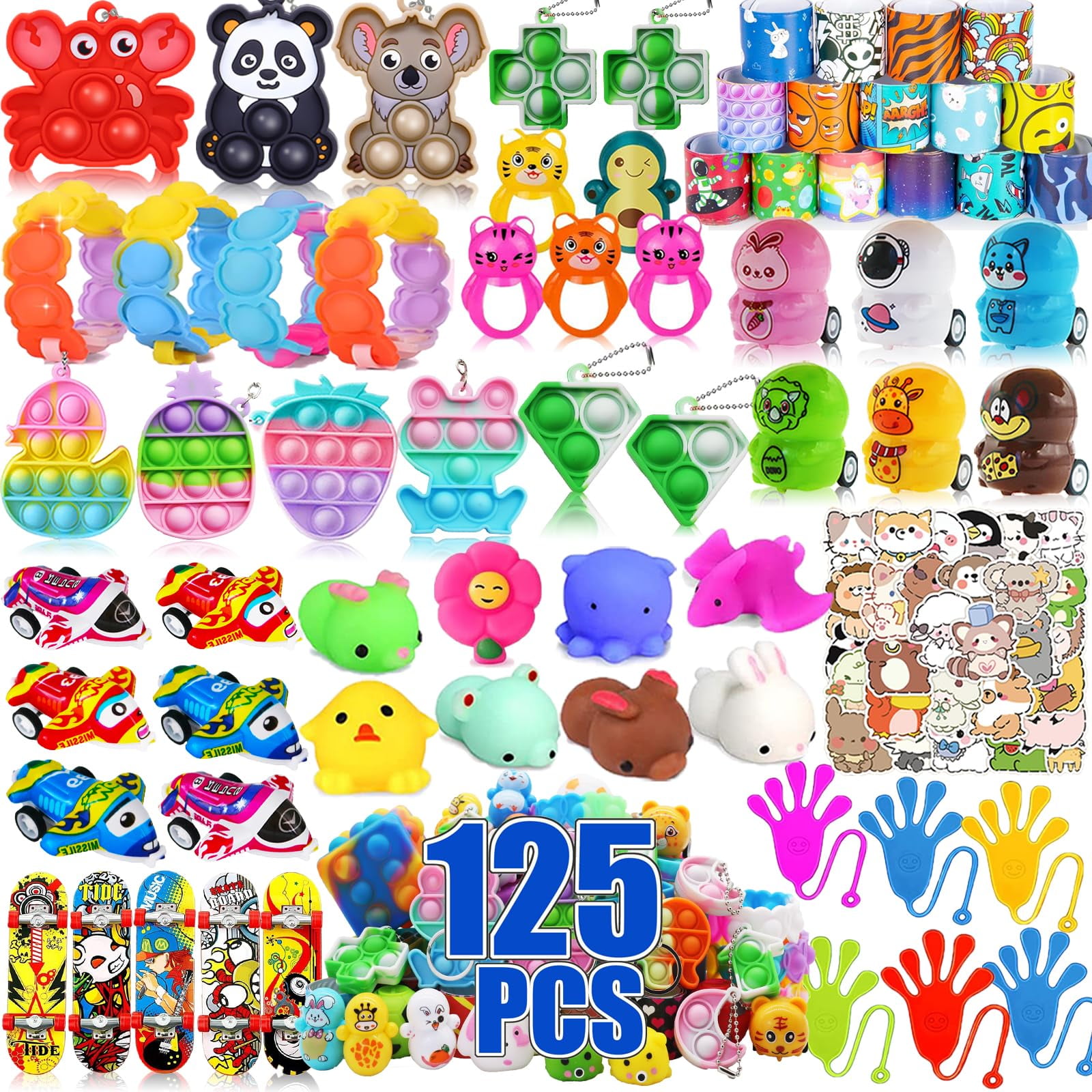 Duccsko 125 Pcs Prizes SSF20 Treasure Box Toys Classroom, Party Favors ...