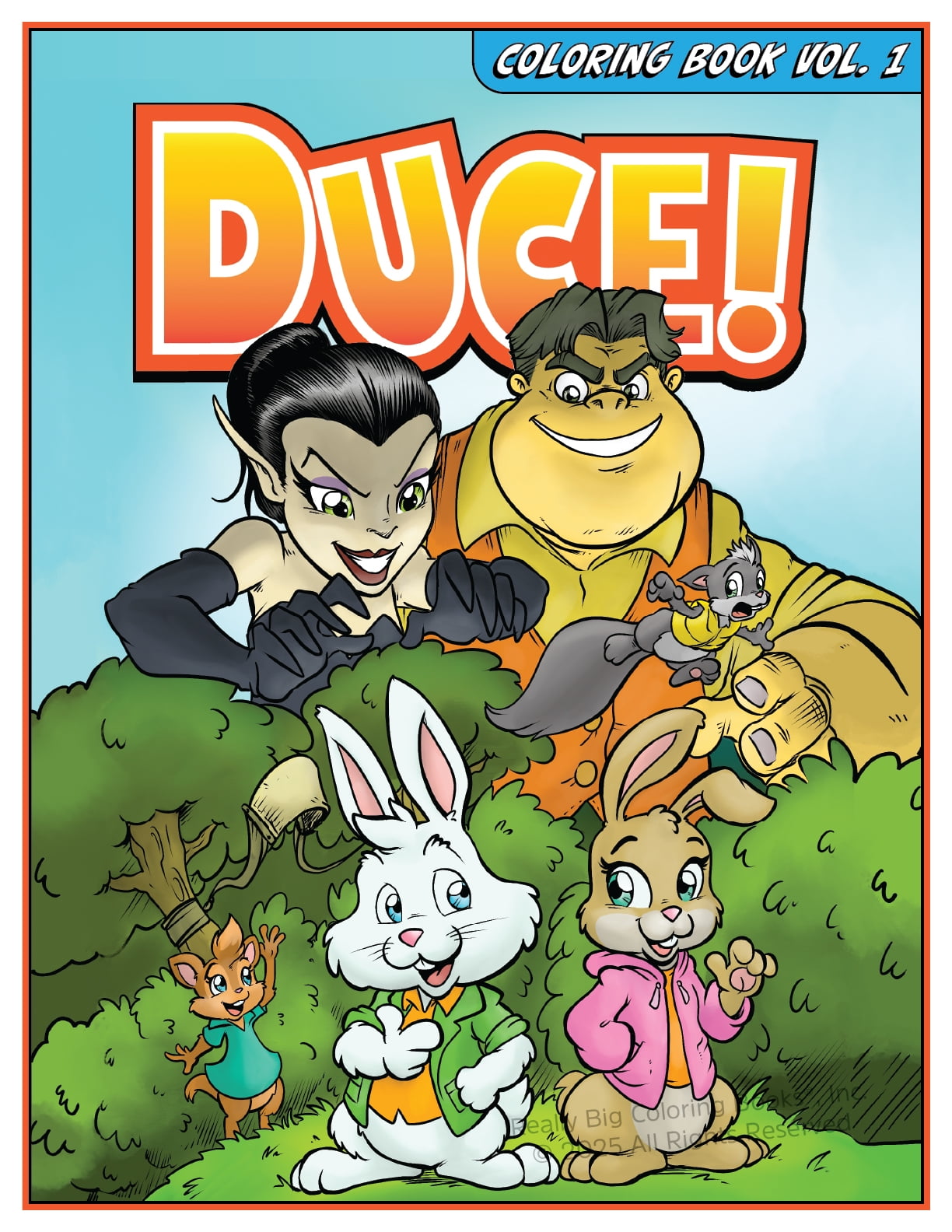 Duce The Rabbit Comic and Coloring Books - Walmart.com
