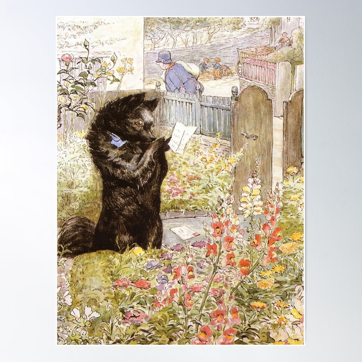 Duchess And The Postman - Beatrix Potter Poster Wall Art, Modern Wall ...