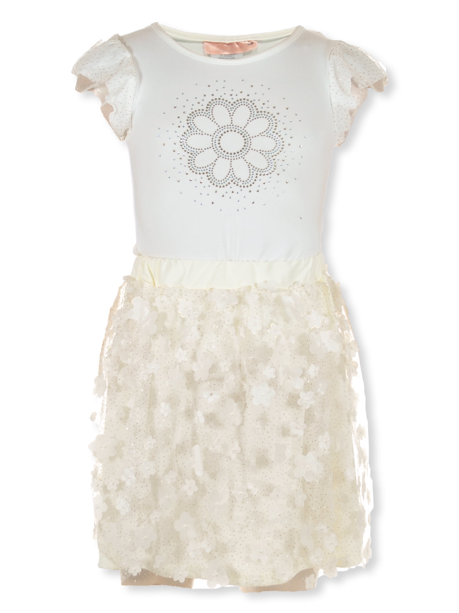 Duchess Girls' 2-Piece Skirt Set Outfit Color: ivory Size: 12 - Walmart.com