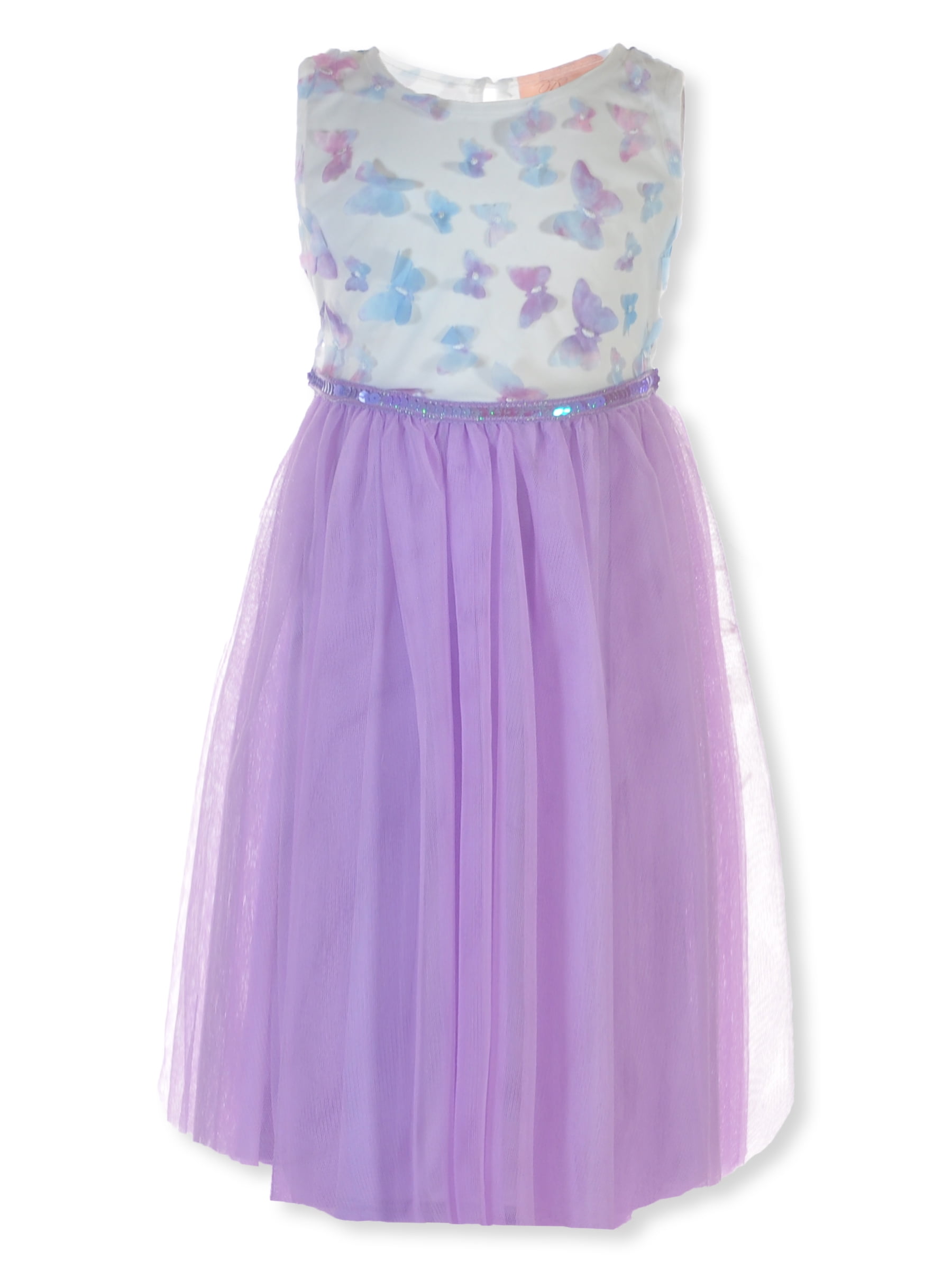 Duchess Girls' Butterfly Dress - lavender, 6x (Little Girls) - Walmart.com