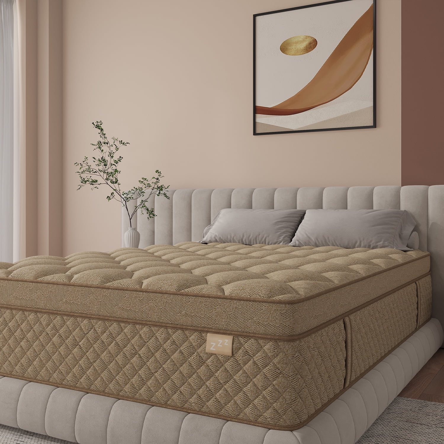 Duchessz Queen Mattress 12inch with Gel Memory Foam Medium Firm Hybrid ...