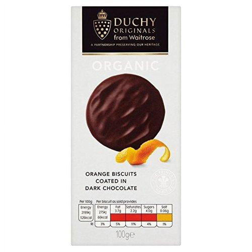 Duchy-WAITROSE Organic Dark Chocolate Orange Biscuits 100g-DEL ...