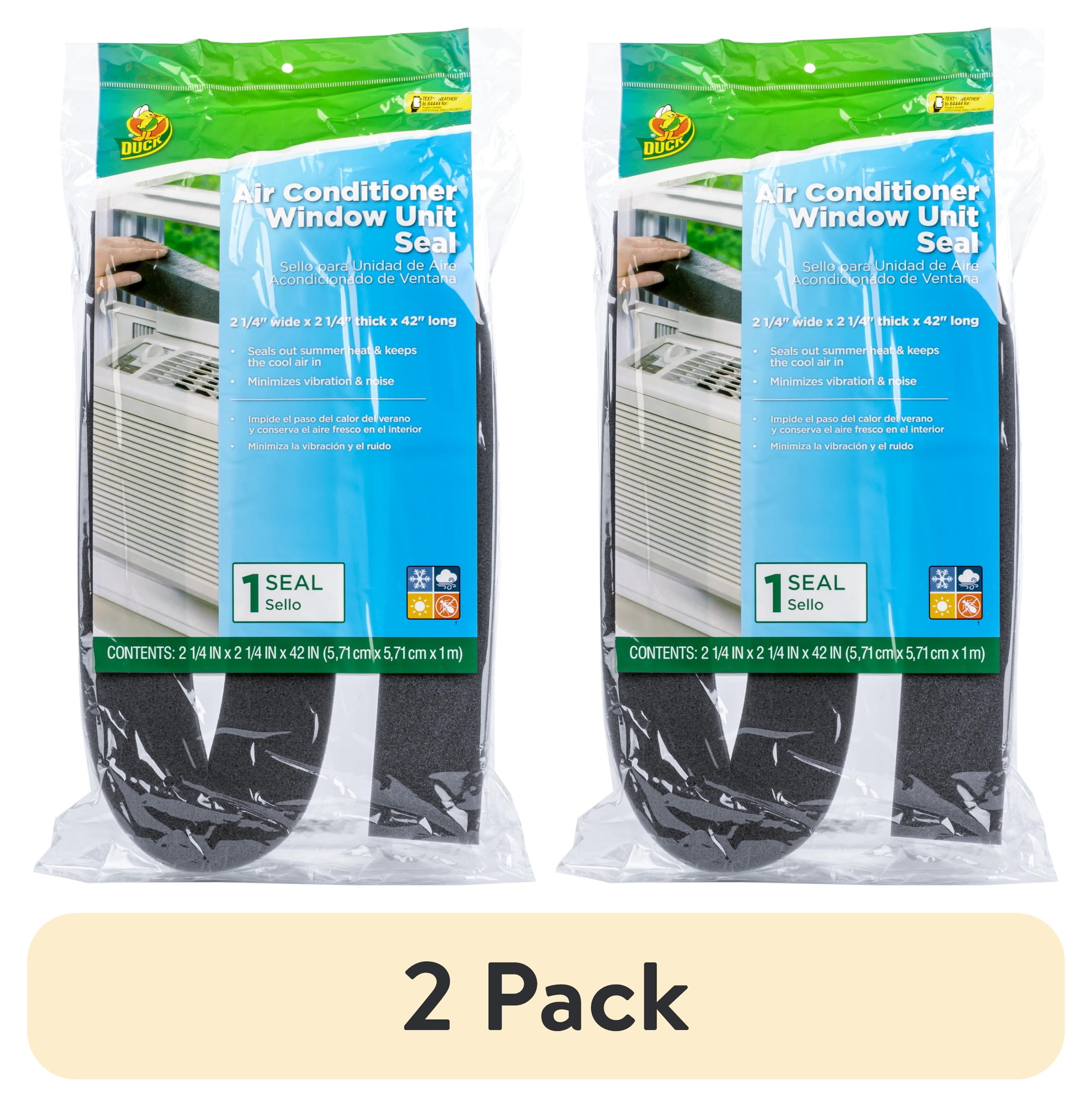 (2 pack) Duck 2.25" x 2.25" x 42" Window Air Conditioner Insulating ...