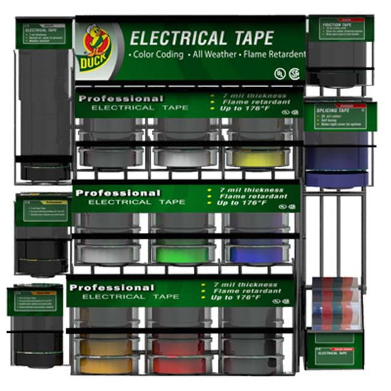 Duck 284094 26 x 23 in. Electrical Tape Planogram Rack - Walmart.com