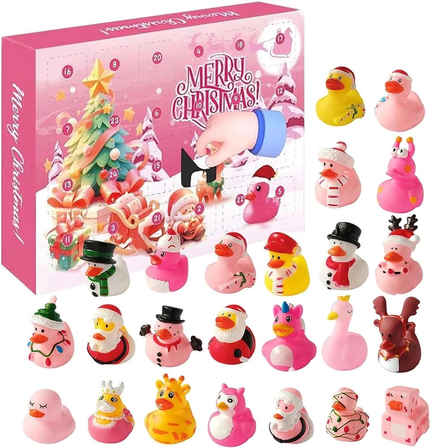 Duck Advent Calendar 2025 24 Days Christmas Countdown Rubber Duck Gift ...