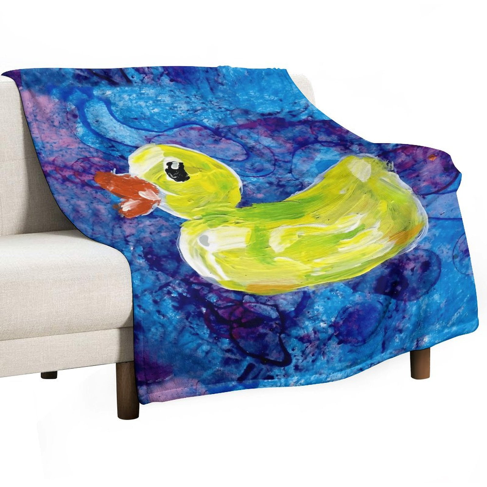 Duck Art Print Blanket for Bed Throw Blanket for Women, Men And Kids ...