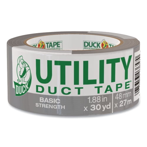 Duck Basic Strength Duct Tape, 3" Core, 1.88" x 30 yds, Silver, Each ...