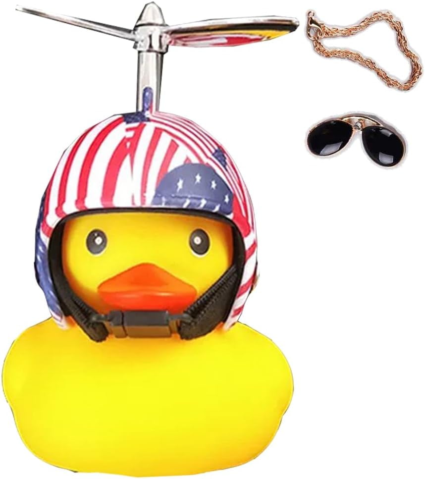 Duck Bike Bell, Cute Rubber Yellow Duck Bicycle Accessories with LED ...