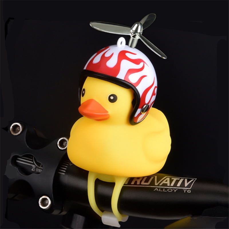 Duck Bike Bell, Rubber Duck Bicycle Accessories with LED Light, Cute ...