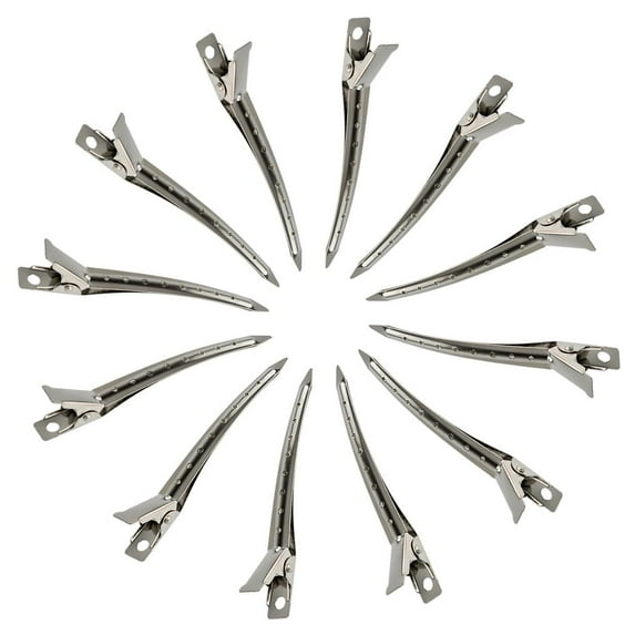 Duck Bill Clips, Rustproof Metal Alligator Curl Clips with Holes for ...