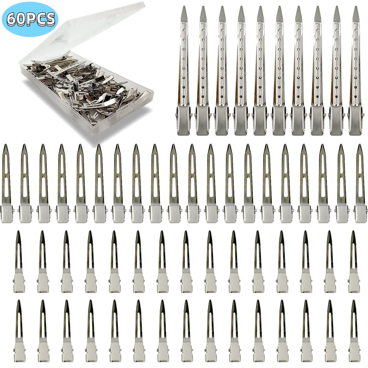 Professional Duck Billed Alligator Hair Clips, 60 Pcs Hair Barrettes ...