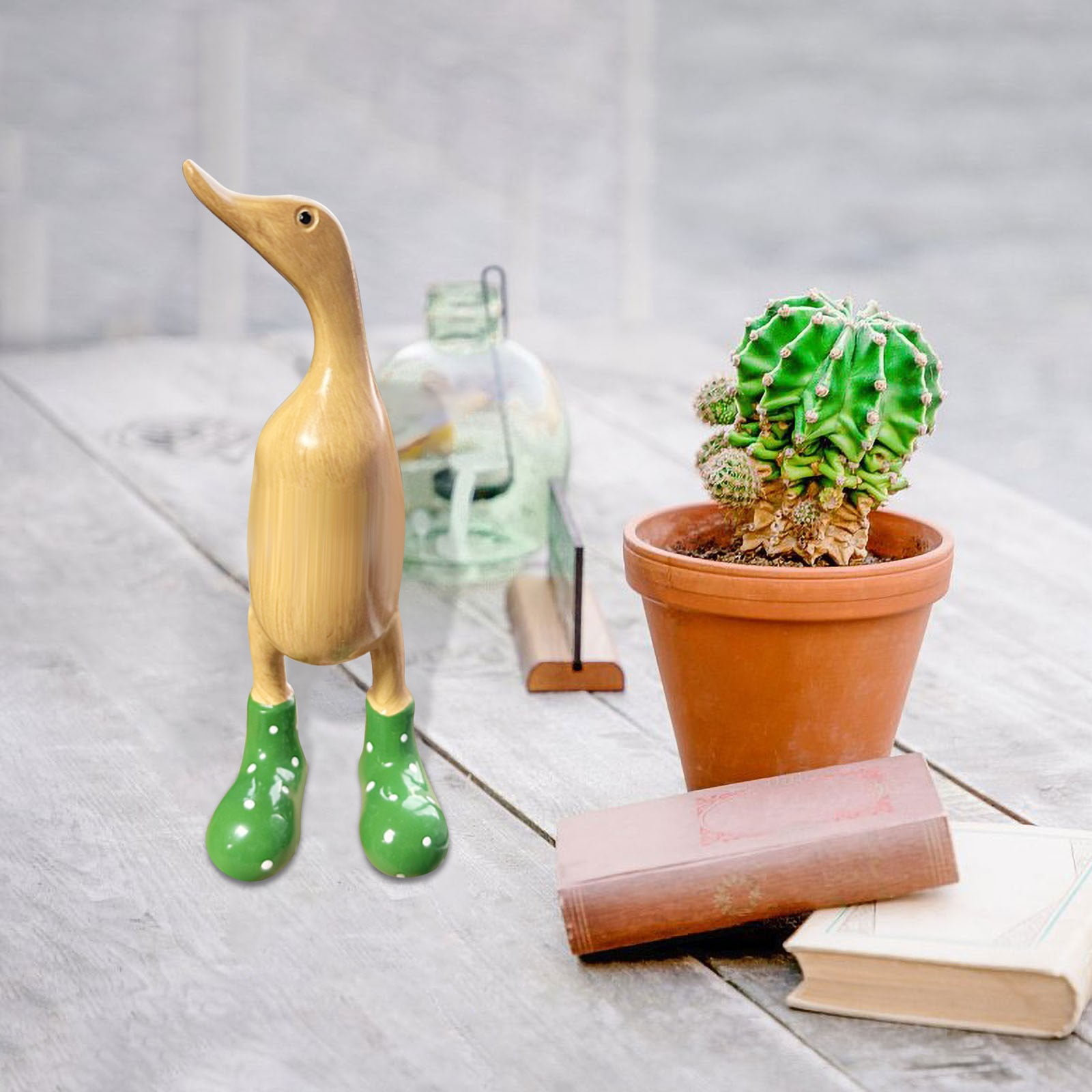Duck with Boots, Yard Decorations Yard Art Garden Puddle Ducks with ...