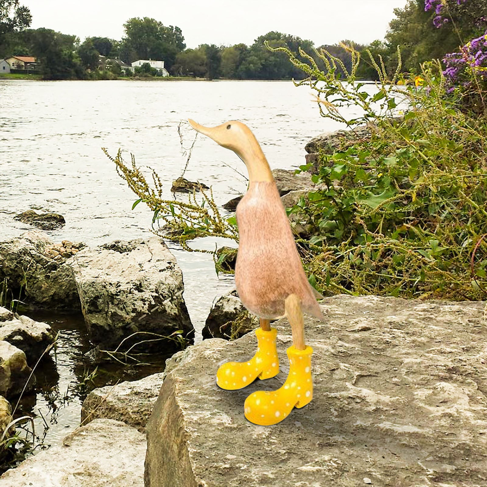 Duck with Boots, Yard Decorations Yard Art Garden Puddle Ducks with ...