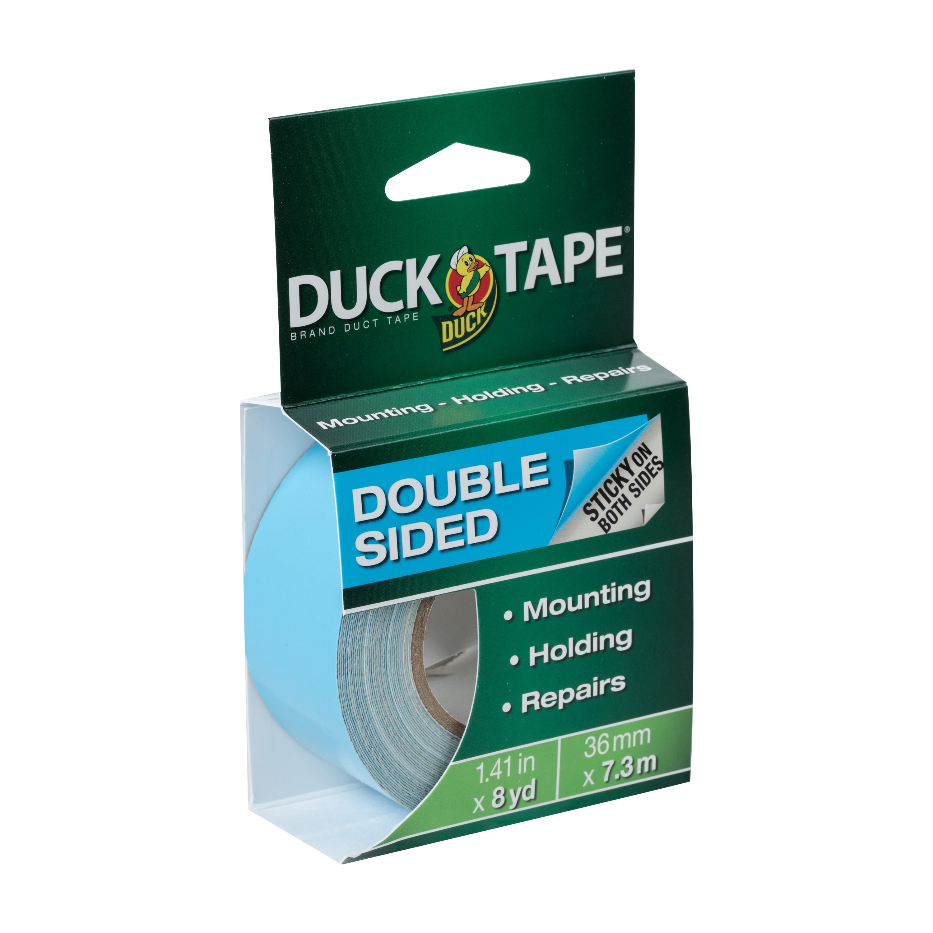 Duck Brand 1.41 in. x 8 yd. White Double Sided Duct Tape - Walmart.com