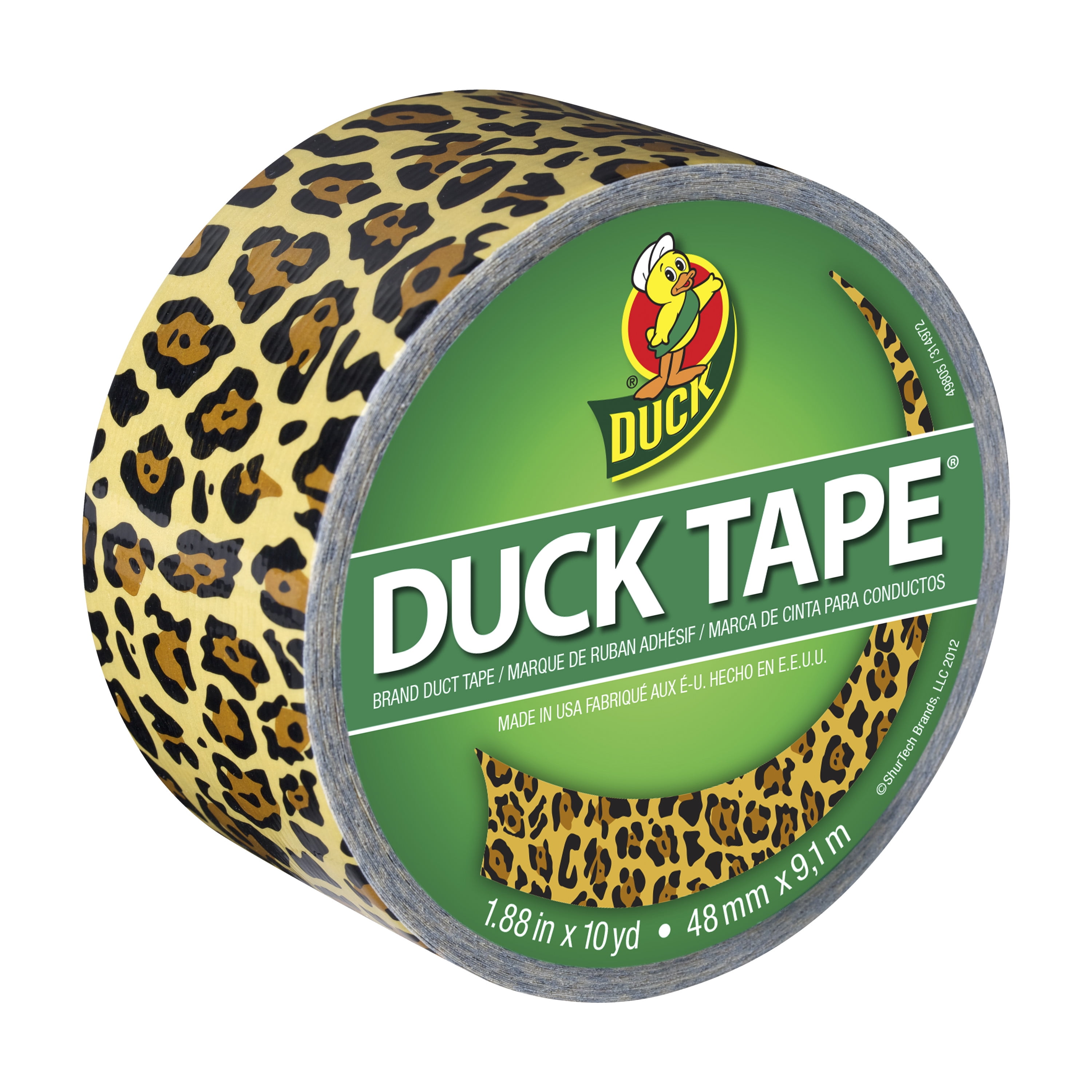 Duck Brand Leopard Printed Duct Tape - 1.88 in x 10 yd, Patterned ...