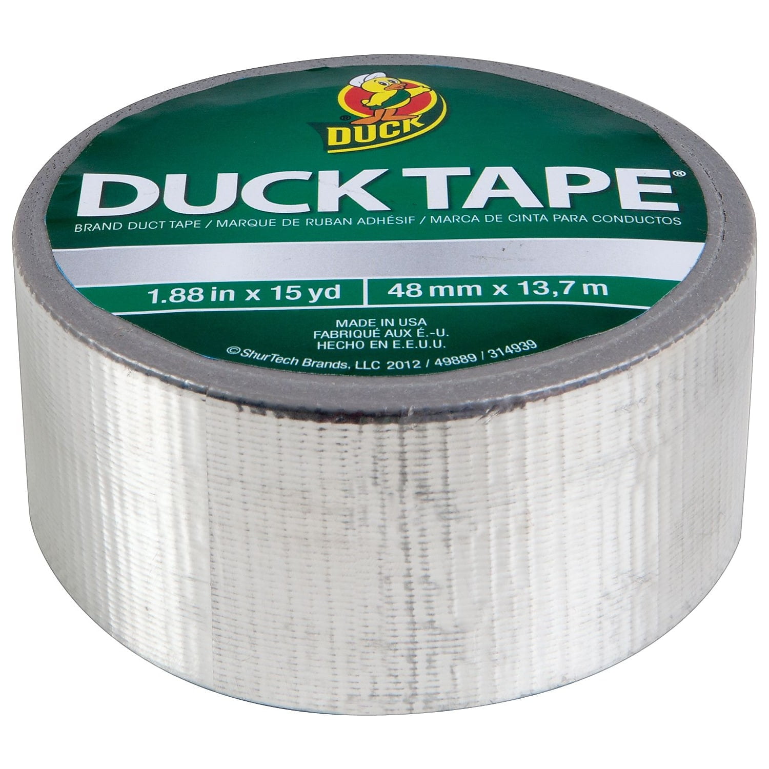 Duck Brand 1.88 in. x 10 yd. Chrome Colored Duct Tape - Walmart.com