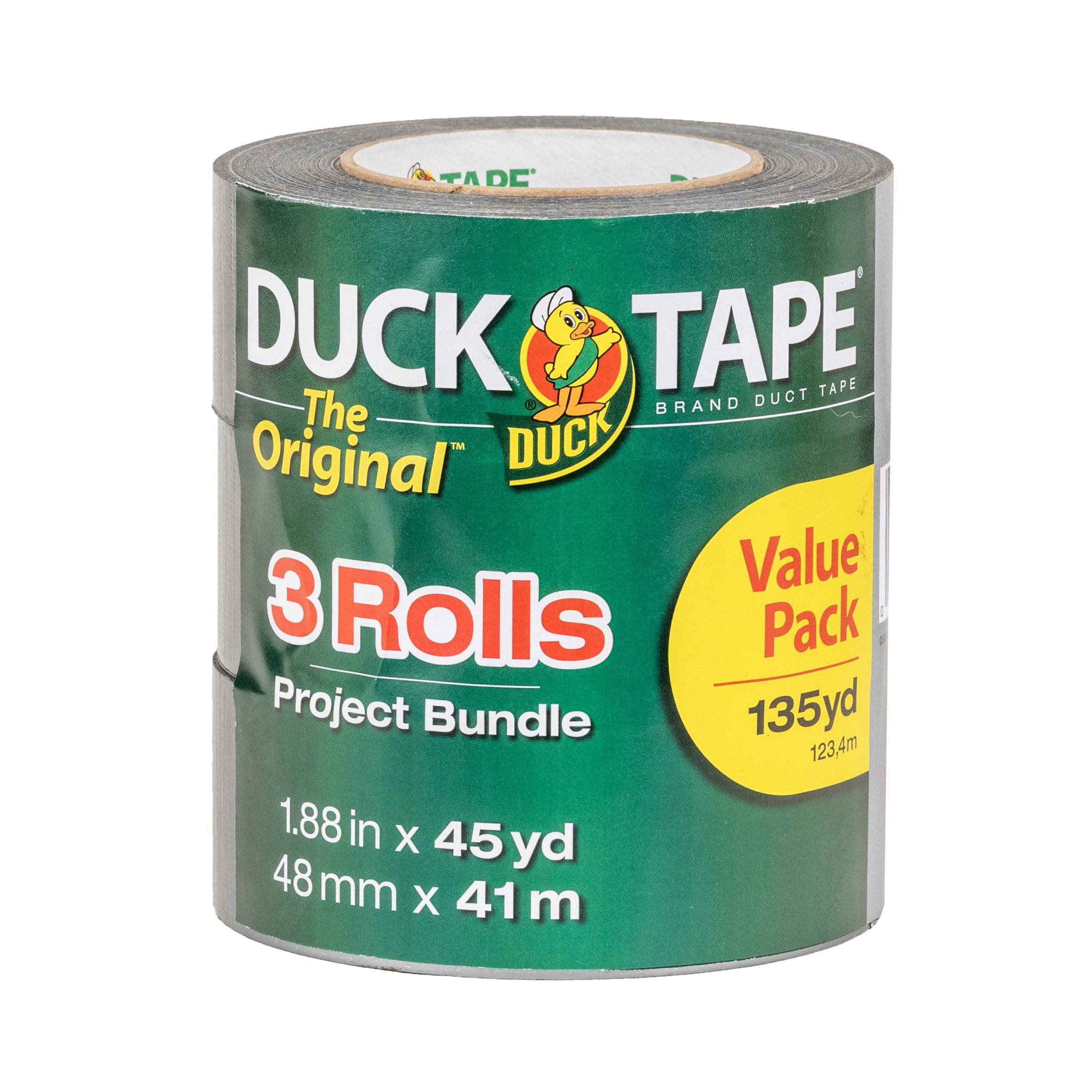 Duck Brand 1.88 in. x 45 yd. Silver Original Duct Tape, 3 Rolls ...