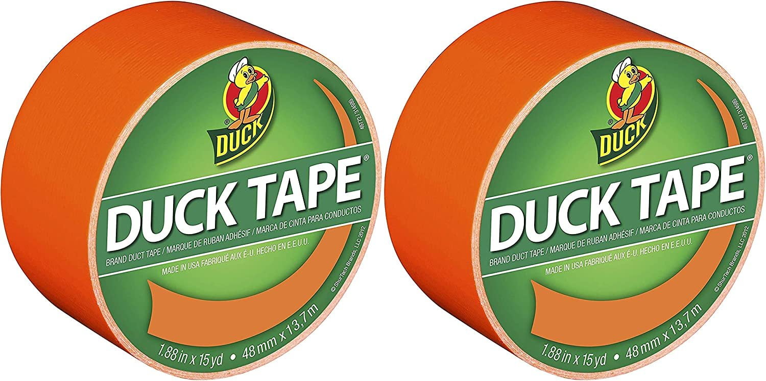 Duck Brand Color Duct Tape 12650192 Neon Orange - 1.88 In x 15 Yd - 2 ...