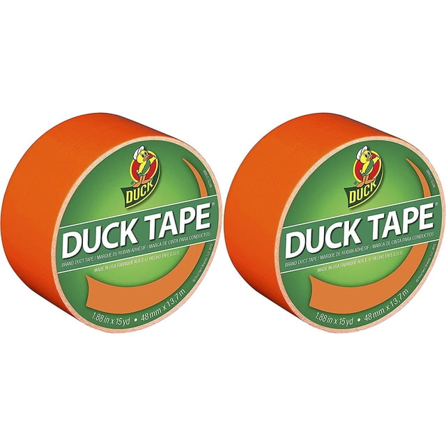 Duck Brand 1265019 Color Duct Tape, Neon Orange, 1.88 Inches x 15 Yards ...