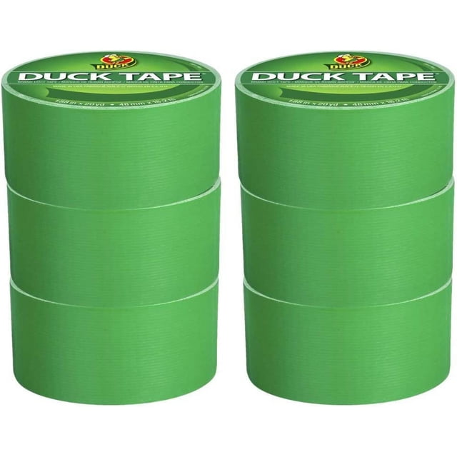 Duck Brand 1304968_C Green Color Duct Tape, 6-Roll, 6 Rolls - Walmart.com