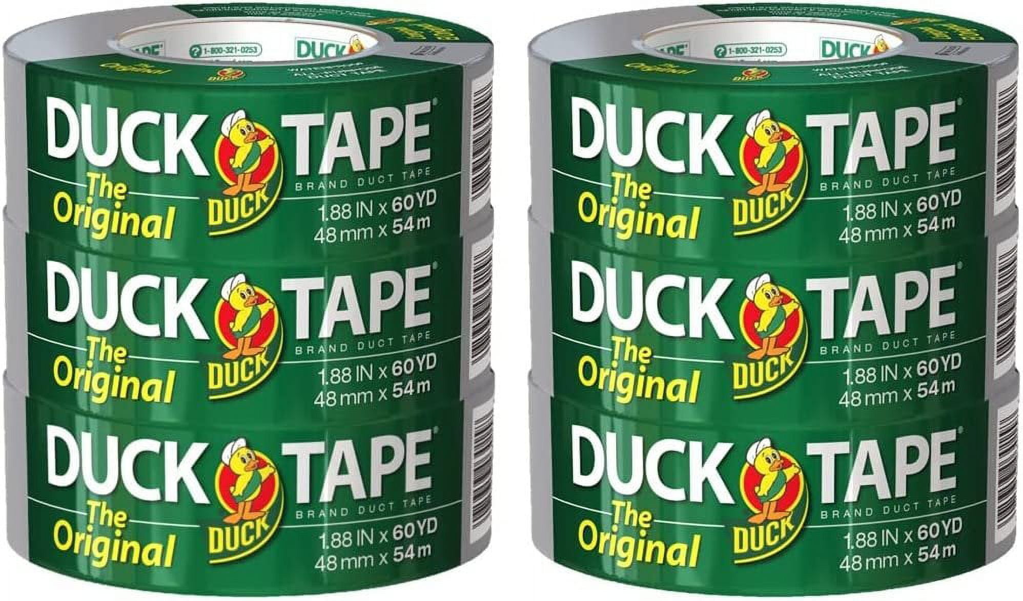 Duck Brand 242817 All-Purpose Duct Tape, Silver, 1.88 in. x 60 yd., 6 ...