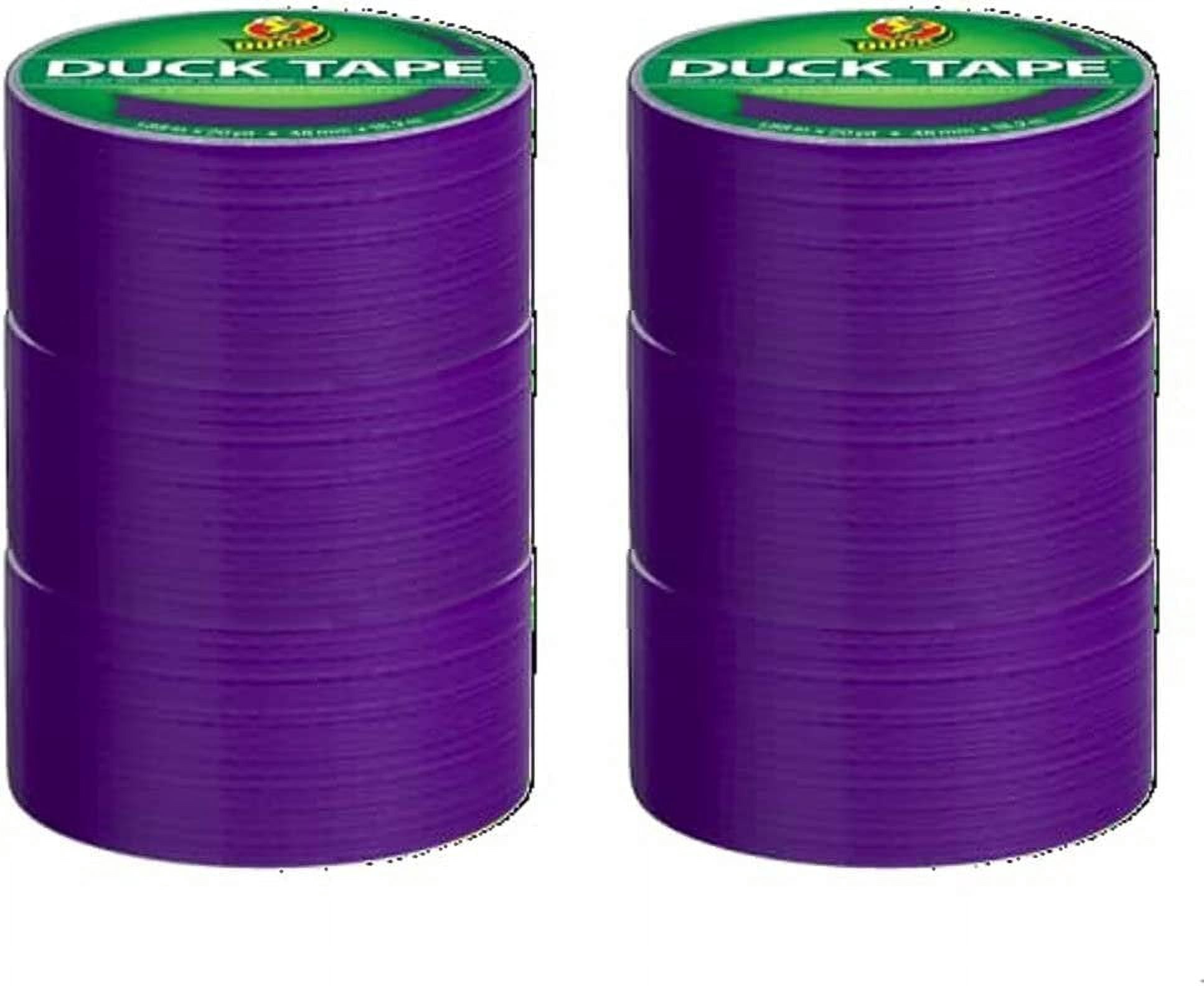 Duck Brand 283138_C Duck Color Duct Tape, 6-Roll, Purple, 6 Rolls ...