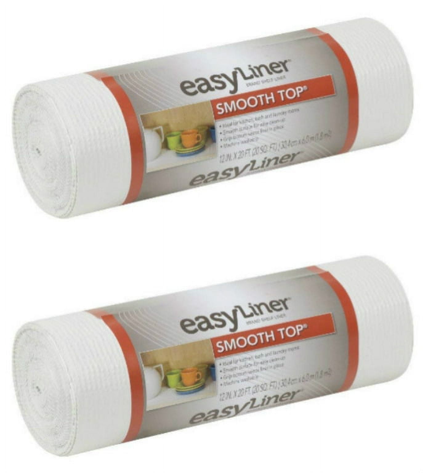 Duck Brand 855145 Smooth Top Easy Liner Non-Adhesive Shelf Liner 12 ...