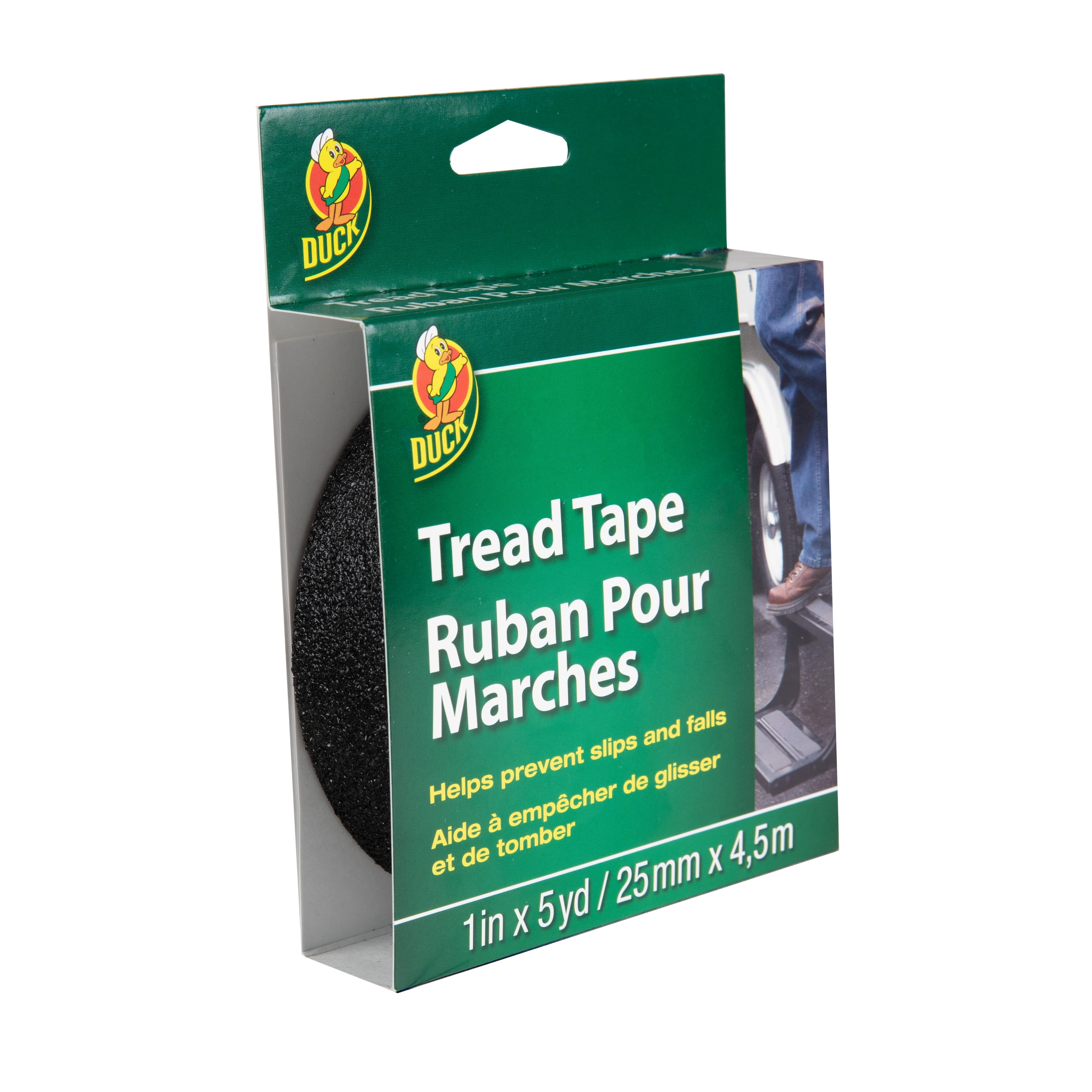 Duck Brand Black Adhesive Tread Tape, 1 in. x 5 yd. - Walmart.com