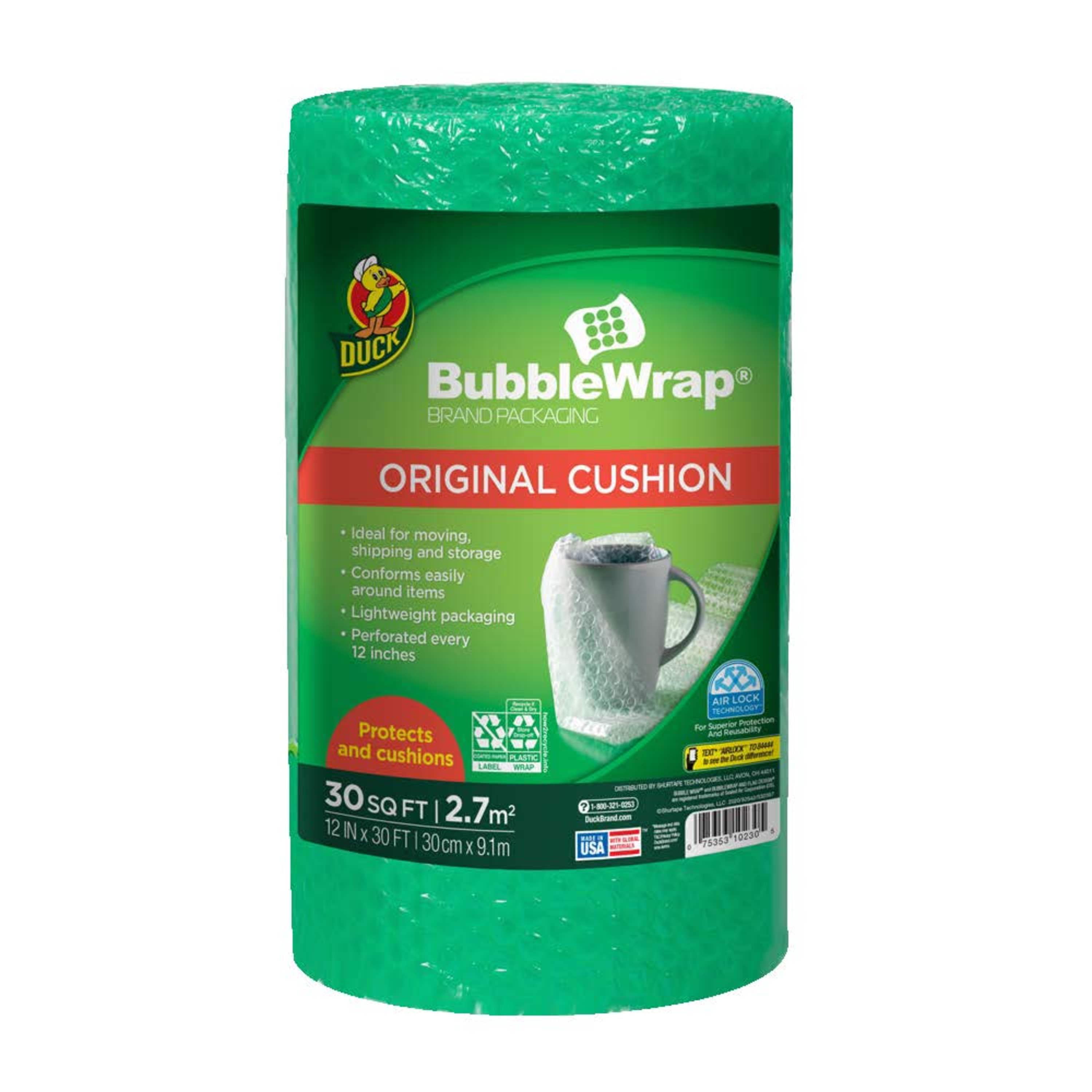 Duck Brand Color Bubble Wrap Cushioning, 12 in. x 30 ft., Green (287710 ...