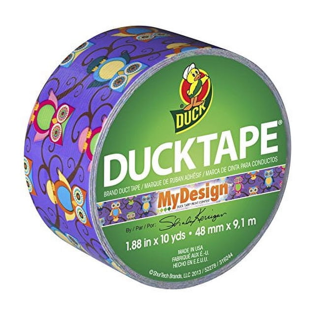 Duck Brand Duct Tape, 1.88 in. x 10 yds., Retro Owls - Walmart.com