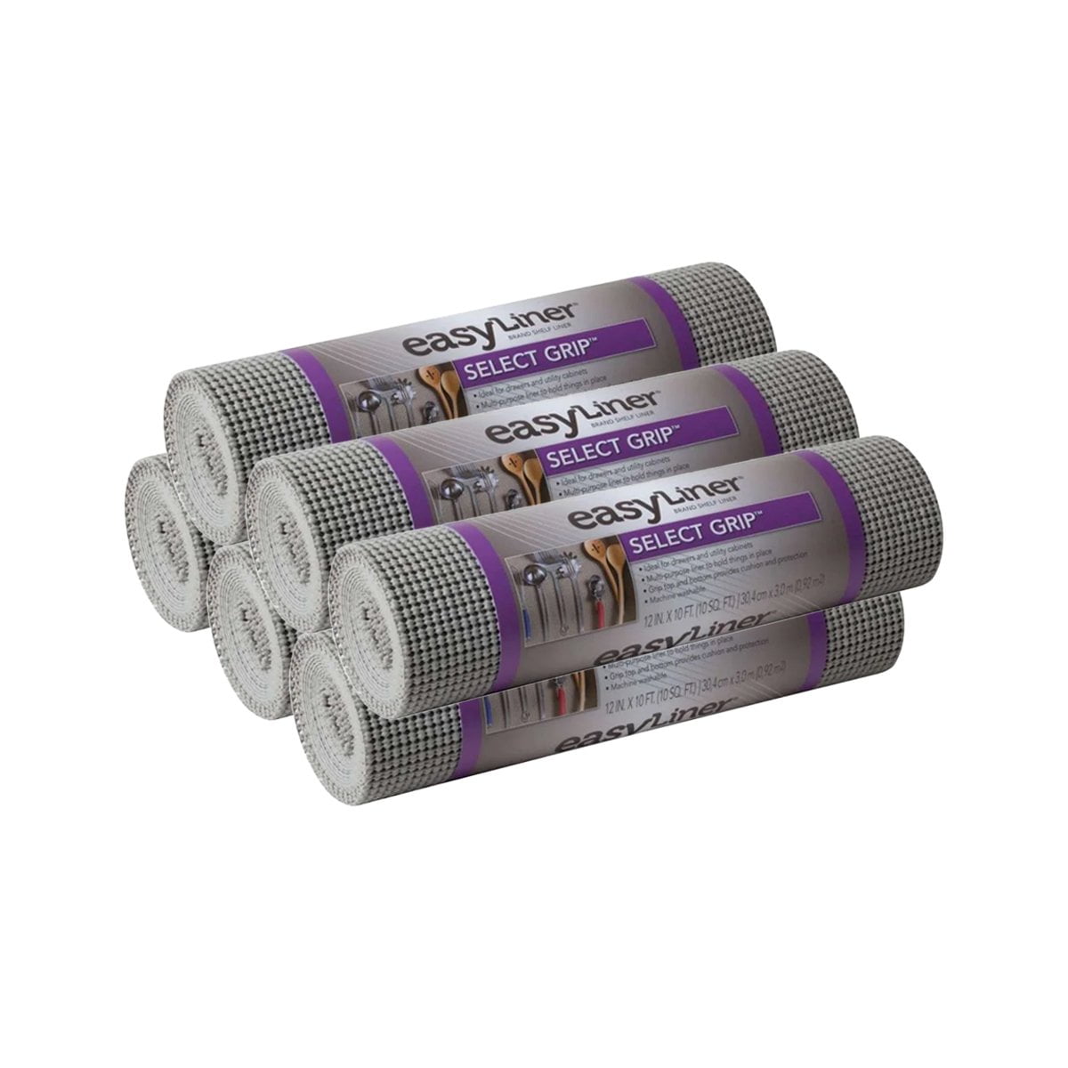 Duck Brand Easy Liner Select Grip 12" x 10' Shelf Liner (6-Pack ...
