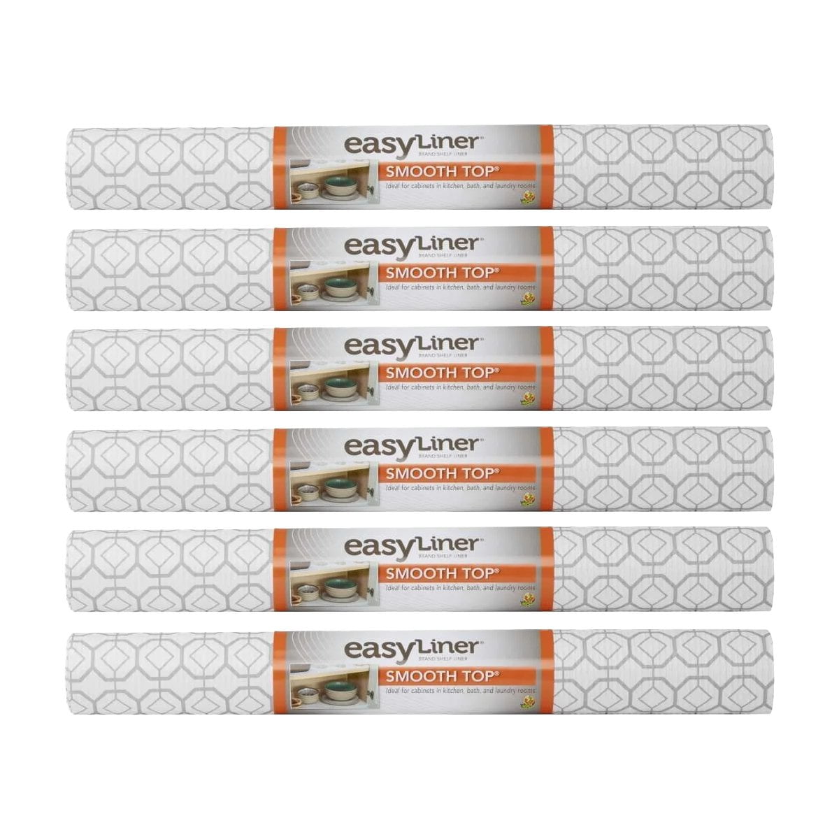 Free Shipping! Duck Brand Easy Liner Smooth Top 20" x 6' Shelf Liner (6 ...