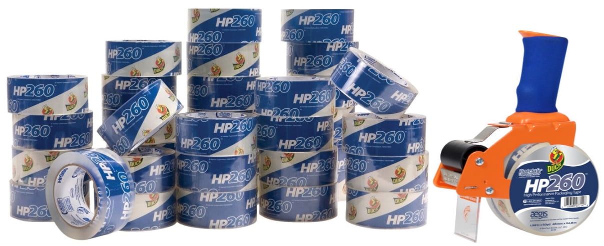 Duck Brand HP260 Heavy Duty Clear Packaging Tape, 36 Rolls (1.88 in x ...