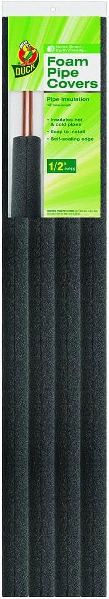 Duck Brand Insulating Foam Pipe Covers, 0.5-Inch by 3-Feet, Pack of 4 ...