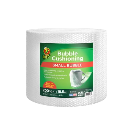 USABubble Cushioning Bubble Wrap Roll 1/2" x 12" x 250ft - Perforated ...