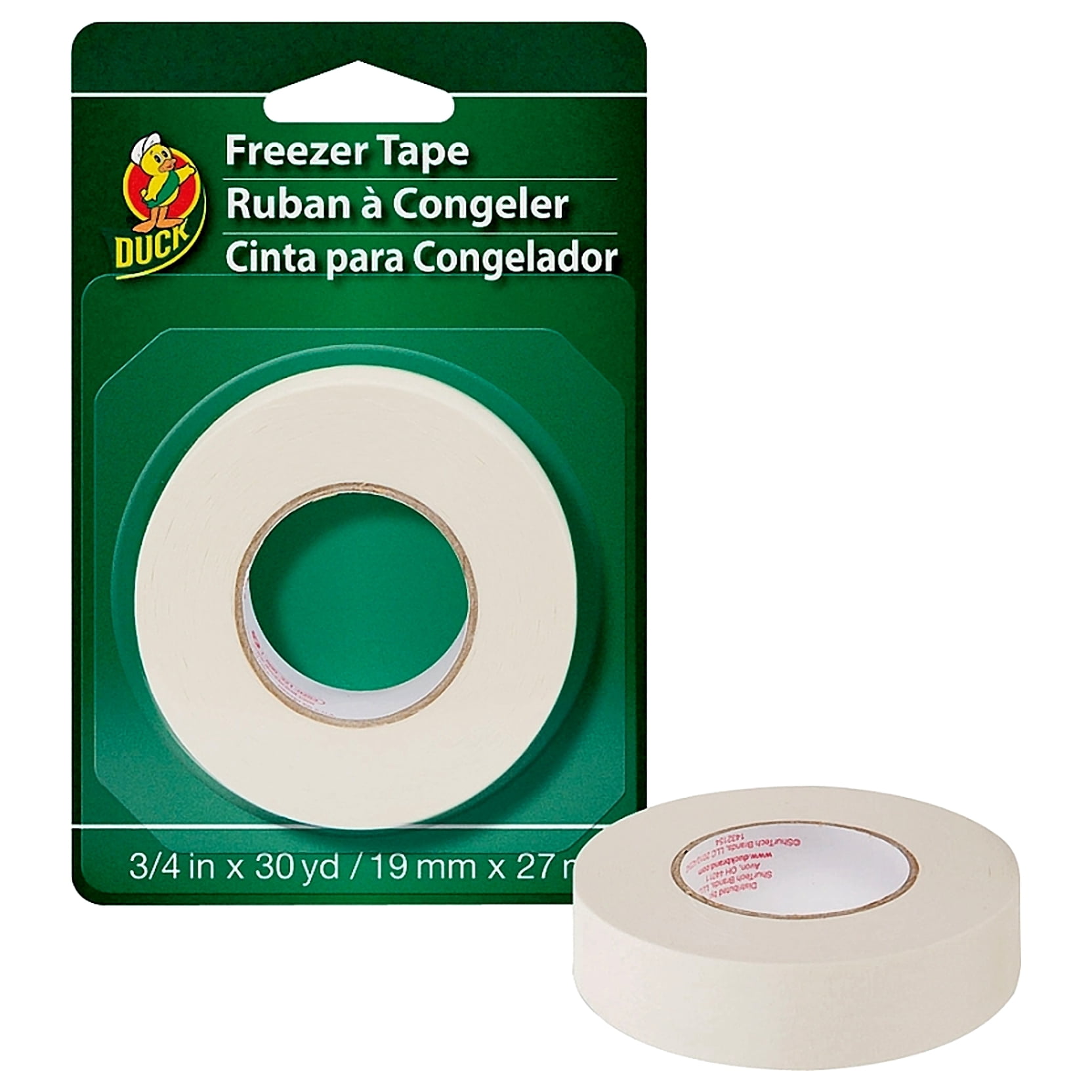 Duck Brand Write-on Freezer Tape, 3/4-inch x 30-yard, Single Roll ...