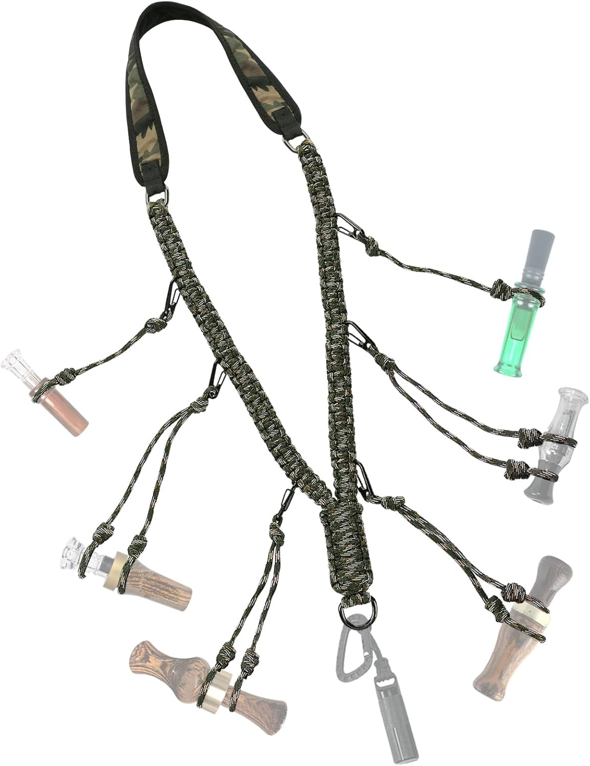 Duck Call Lanyard - 12 Loops Duck Goose Whistle Carry Hunting ...