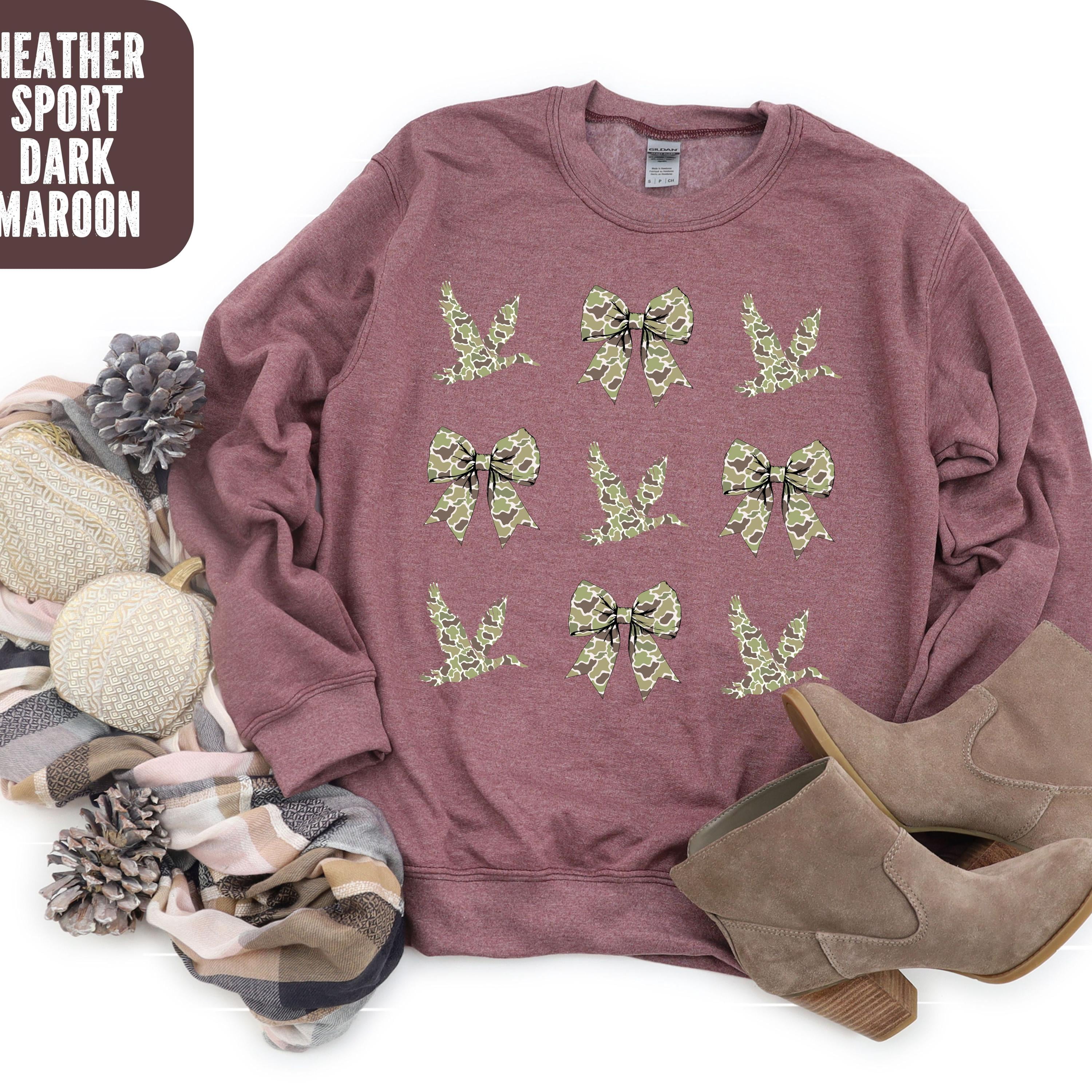 Duck Camo Coquette T-Shirt, Duck Hunters Wife, Camo Bows T-Shirt, Duck ...