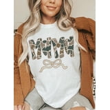 Duck Camo Mama TShirt Checkered Coquette Mom Tee - Walmart.com