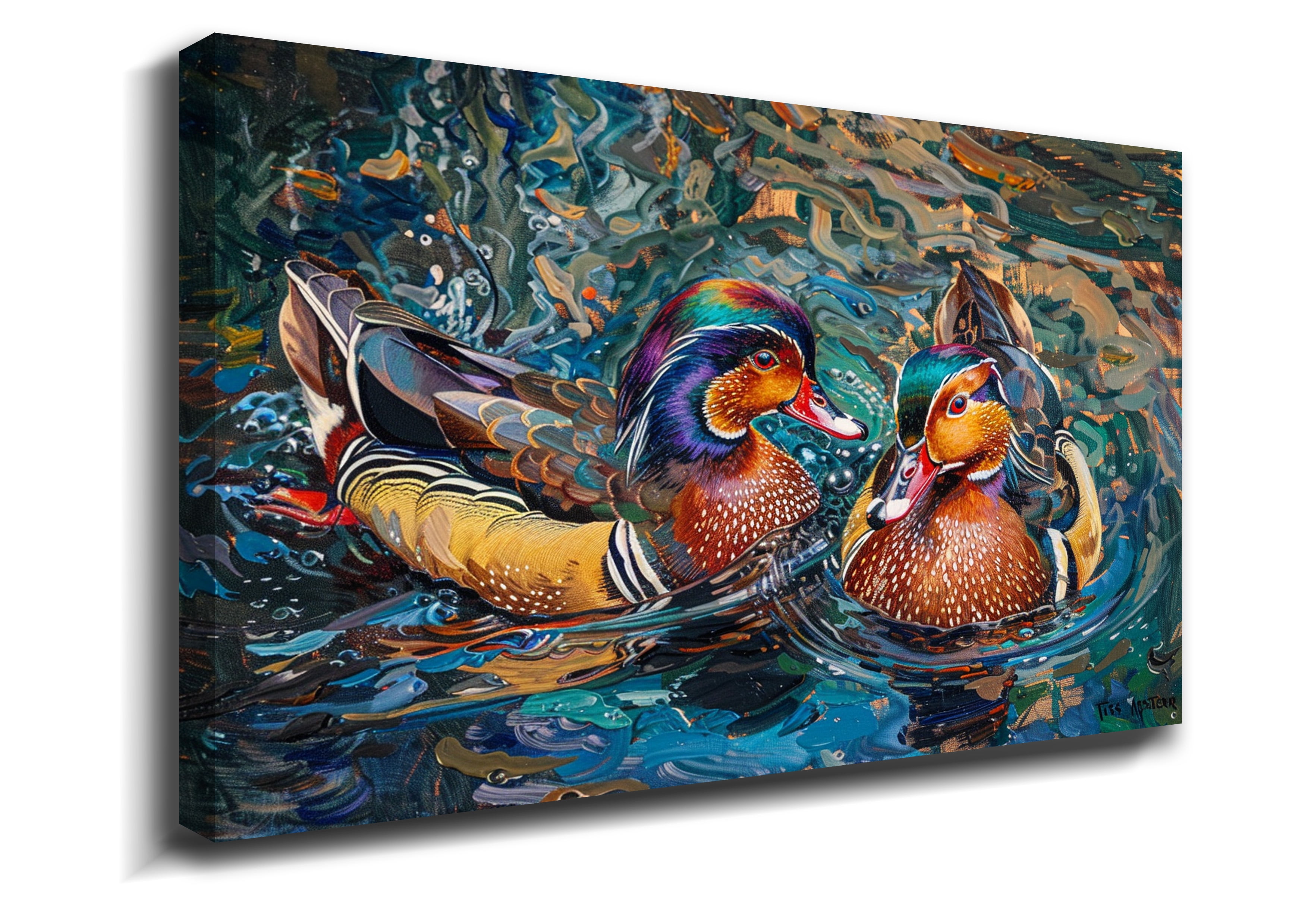 Duck Canvas Art Duck Wall Decor Bird Canvas Wall Art For Livingroom ...