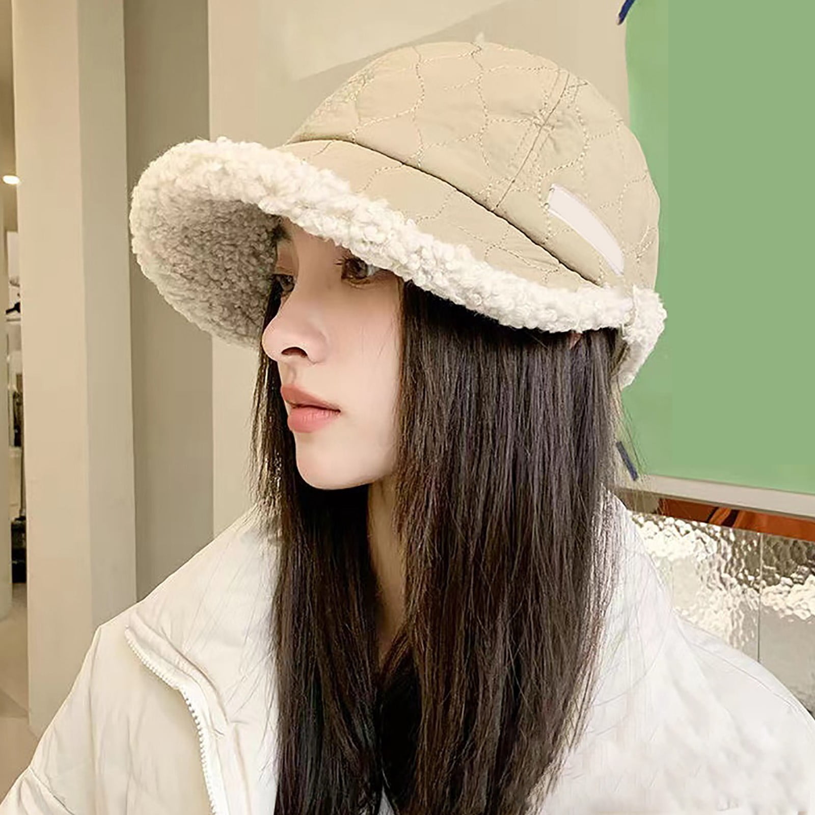 Duck Cap Wide Eaves To Show The Face Small With Velvet Anti Cold All Warm Plain Yan Fisherman ...