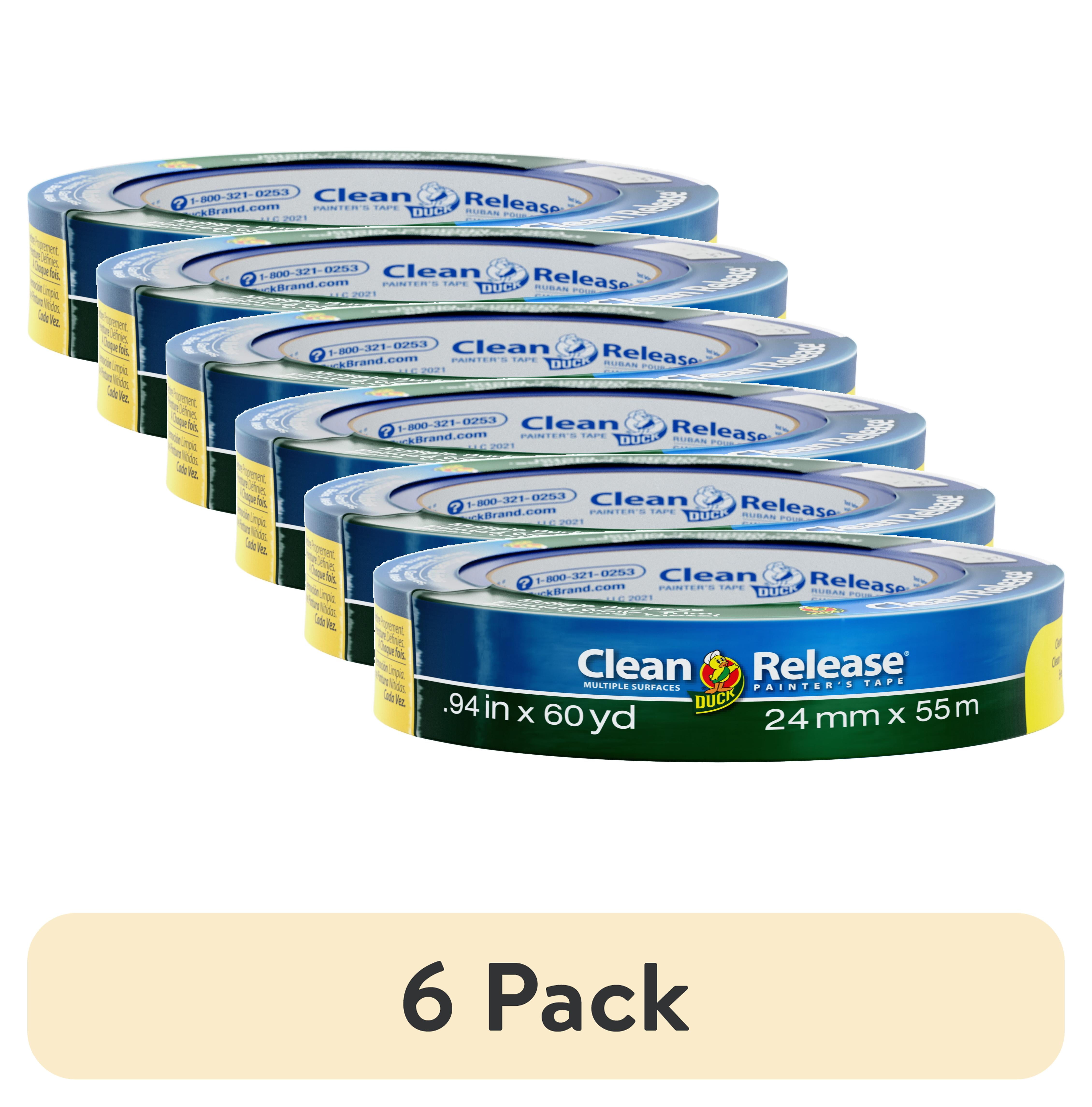 (6 pack) Duck Clean Release Blue Painter's Tape, 0.94 in. x 60 yd ...