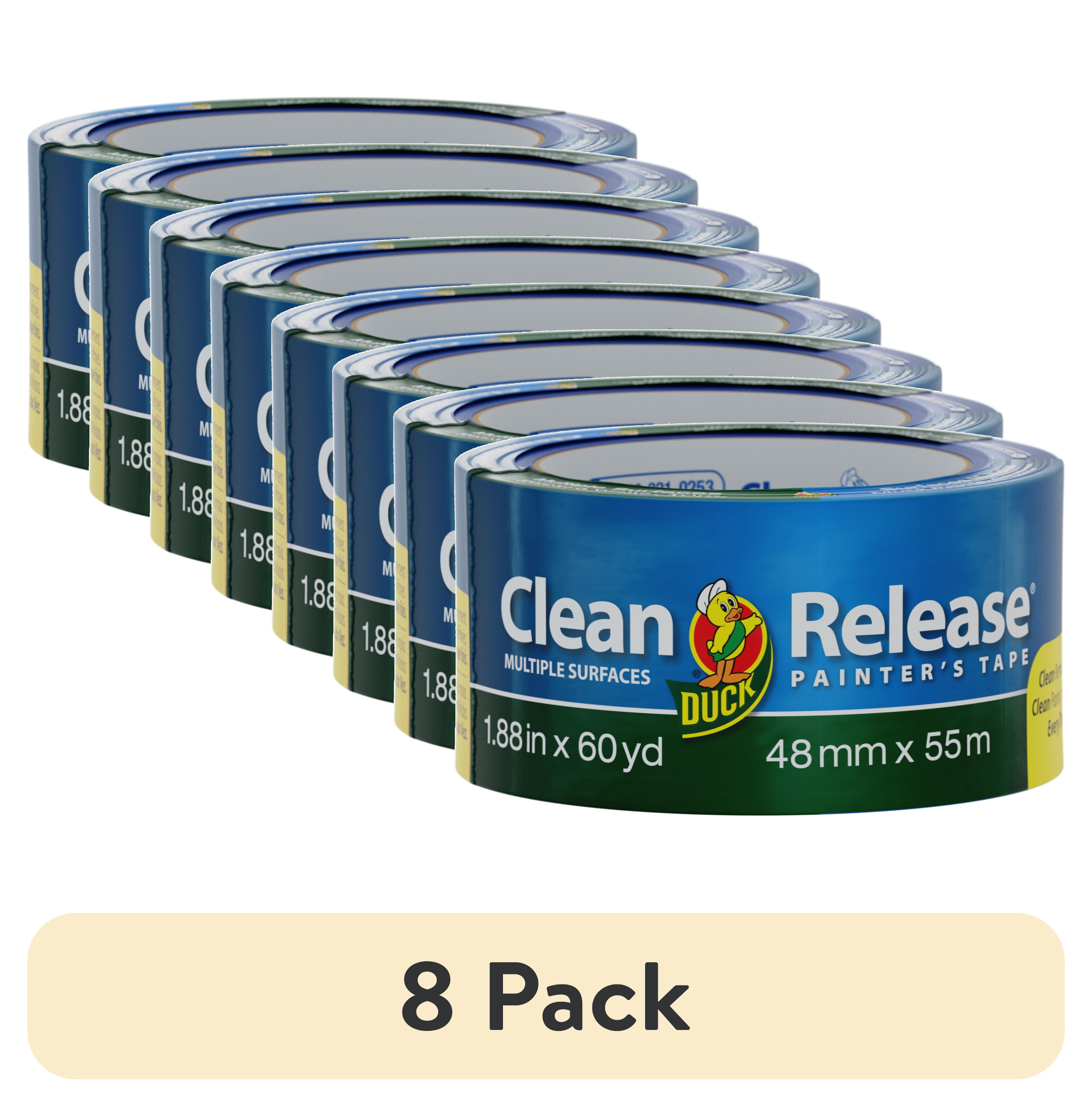 (8 pack) Duck Clean Release 1.88 in. x 60 yd. Blue Painter's Tape ...
