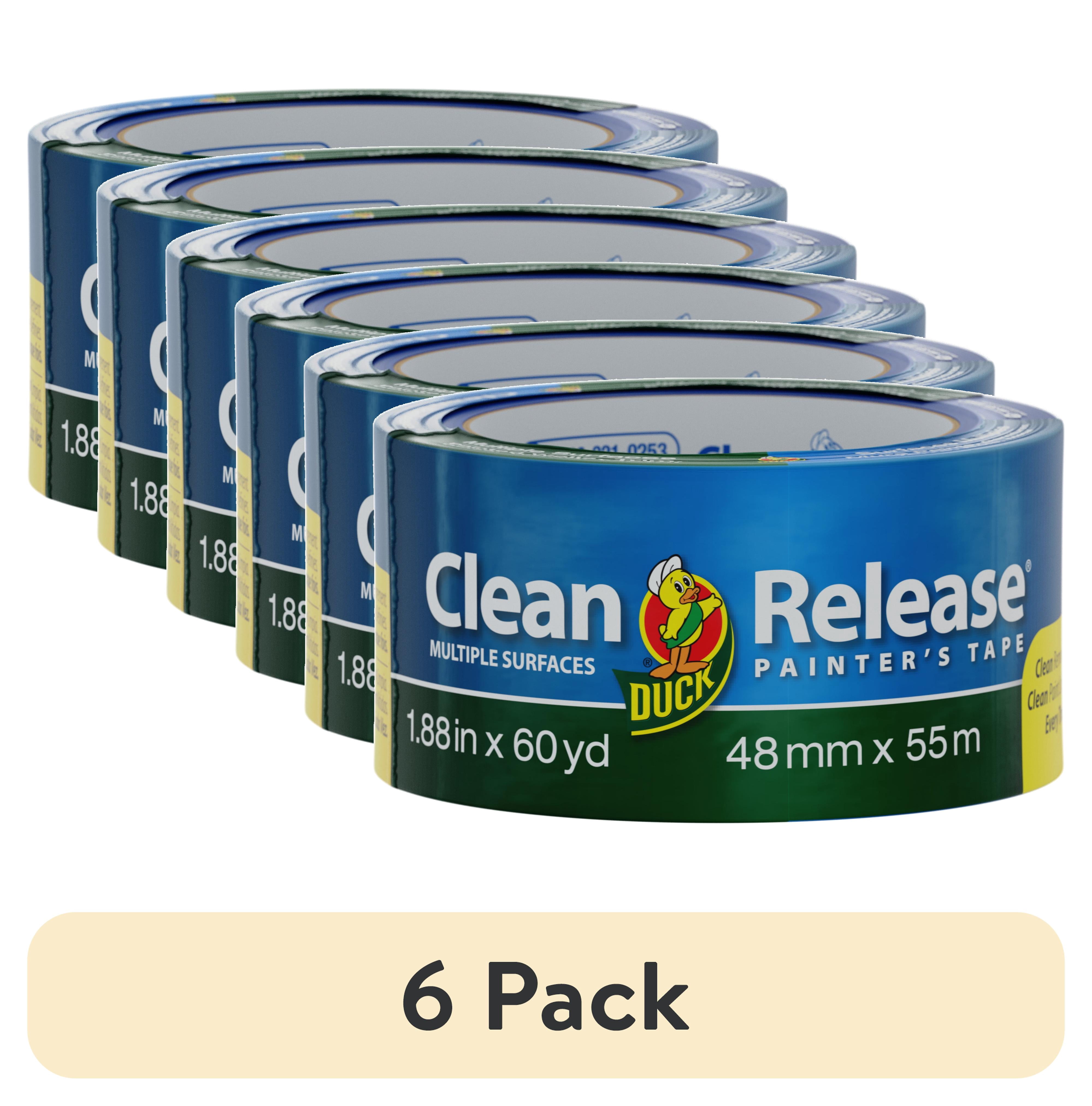 (6 pack) Duck Clean Release 1.88 in. x 60 yd. Blue Painter's Tape ...