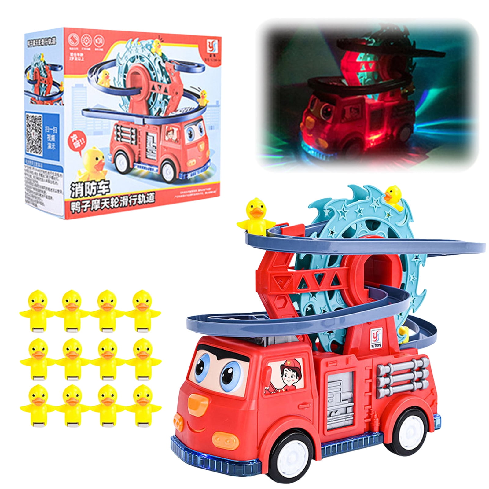 Climbing Slide Music Toy Truck Electric Climbing Stairs Toy Stair ...