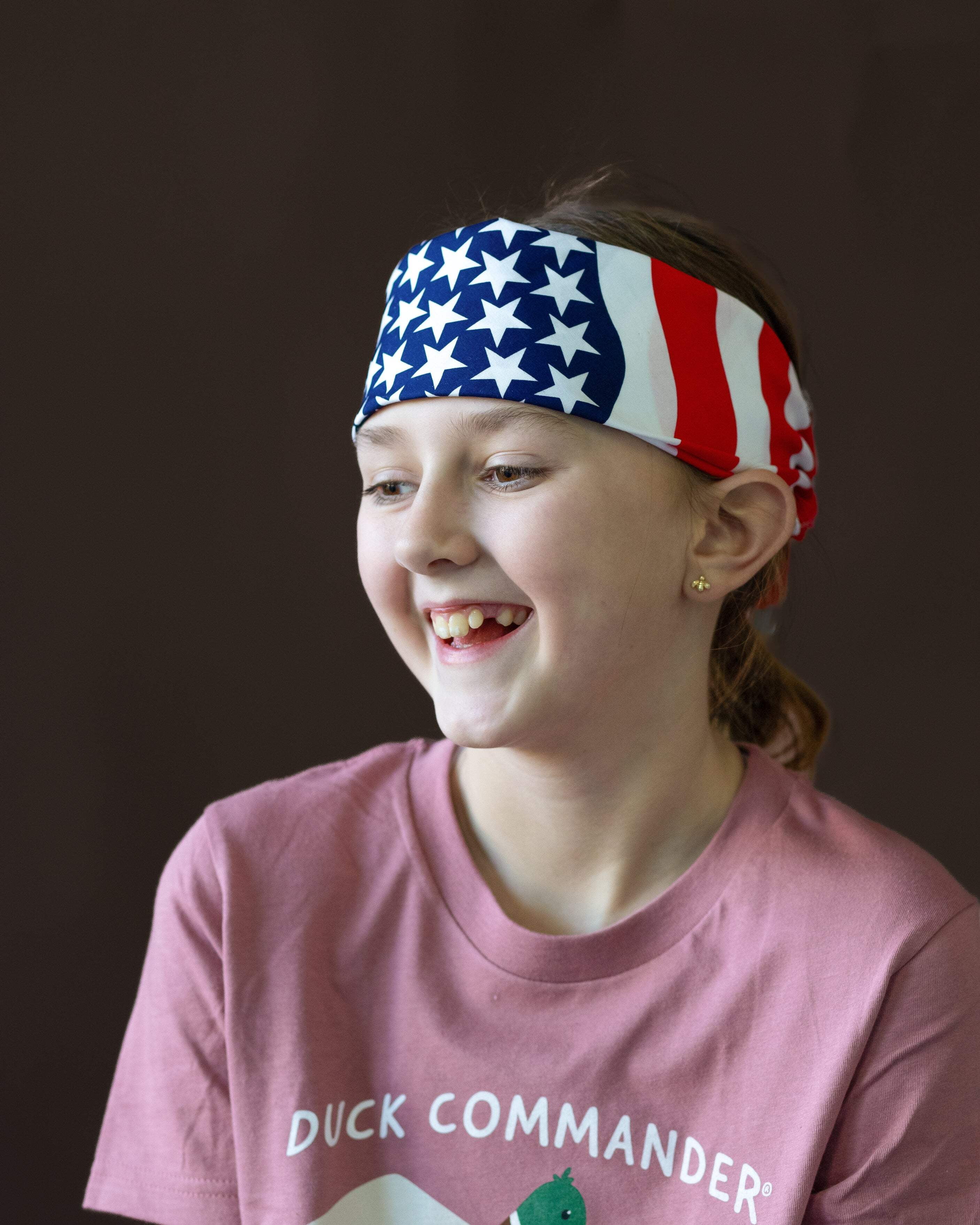 Duck Commander Willie Robertson Signature Series Bandana, American Flag ...